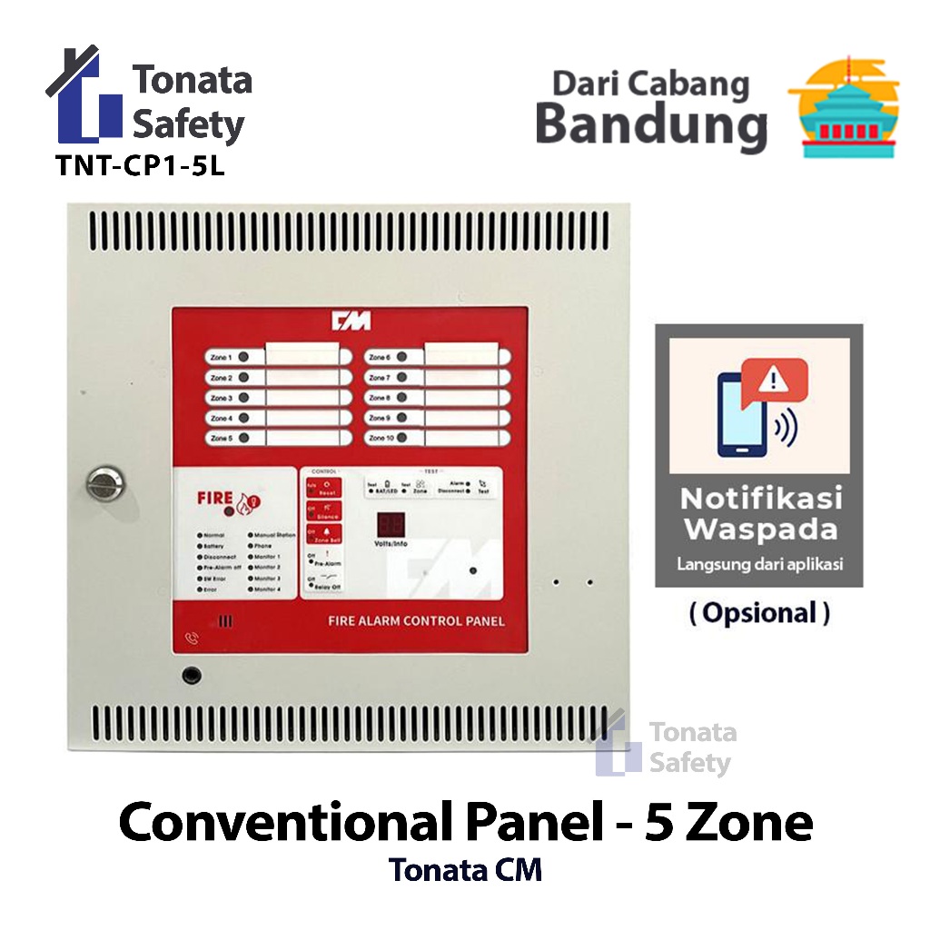 Jual Fire Alarm Control Panel 5 Zone Tonata / MCFA Conventional | Shopee Indonesia