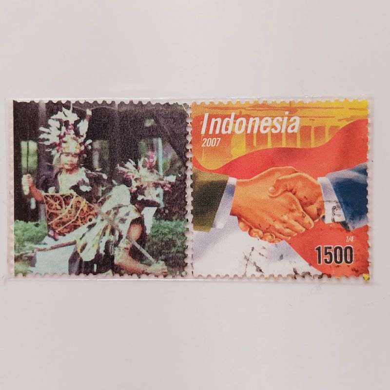 Jual (AA) Perangko Prisma Indonesia 2007 Jabat Tangan Seri 2 - Tarian ...