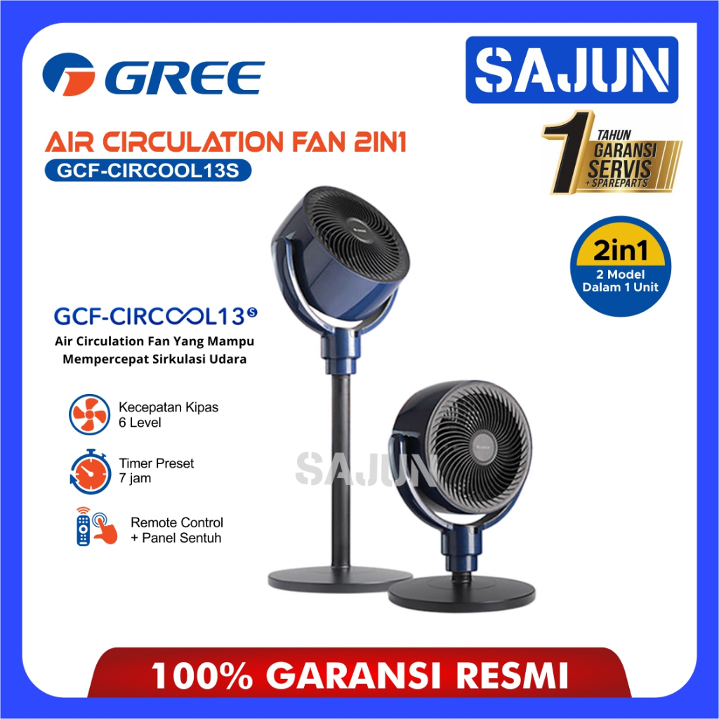 Jual GREE - Air Circulation Fan - Swing Otomatis - 2in1 Kipas Meja dan ...