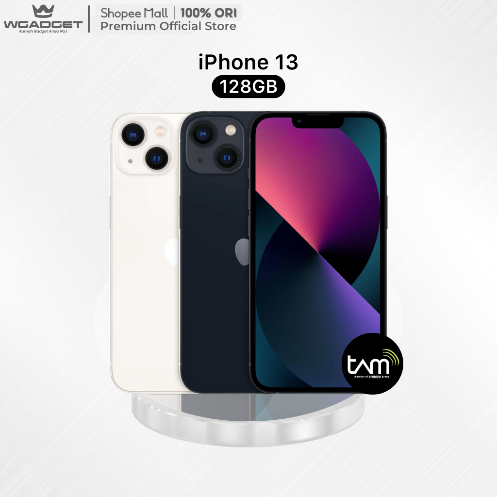 Jual iPhone 13 128GB Garansi Resmi 1 Tahun By TAM | Shopee Indonesia