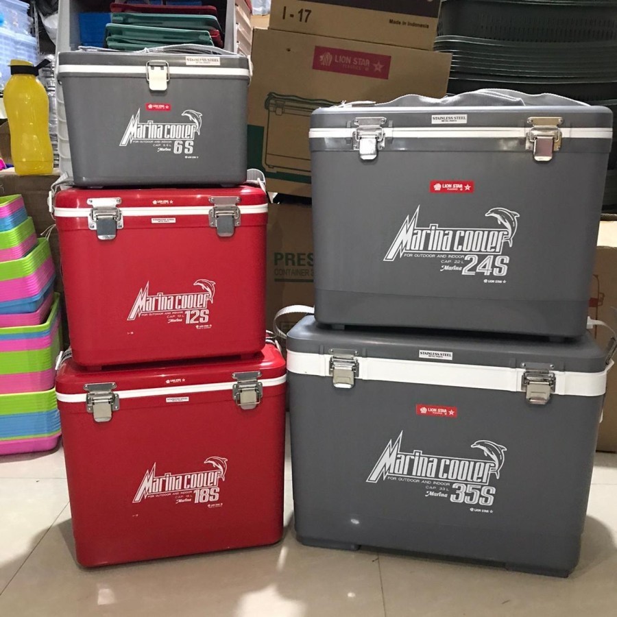 Jual LION STAR Marina Cooler Box 6s, 12s, 18s, 24s, 35s (Penyimpan Es ...
