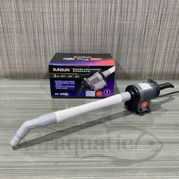 Jual SUNSUN AX-2205 SIPHON POMPA PEMBERSIH DASAR AQUARIUM KOLAM VACUUM ...