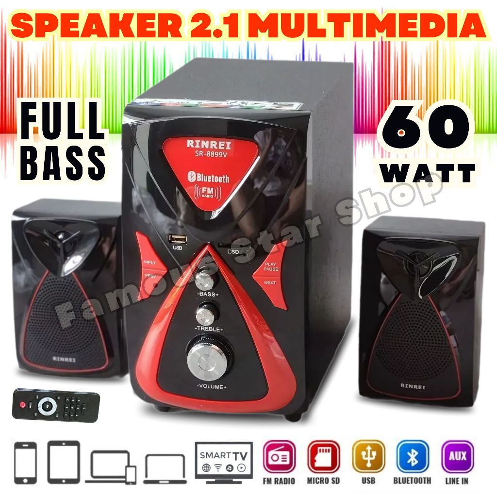 Jual EXTRA FULL BASS EXTREM Speaker TV Full Bass, Laptop, Komputer, PS ...