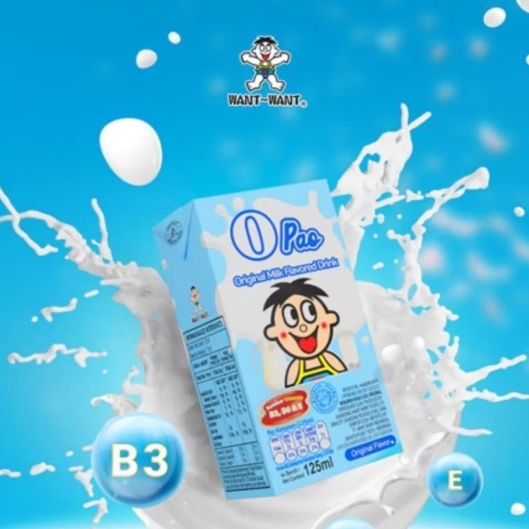 Jual Want Want Opao Original Milk Flavoured Drink dan Stobery 125ml x ...