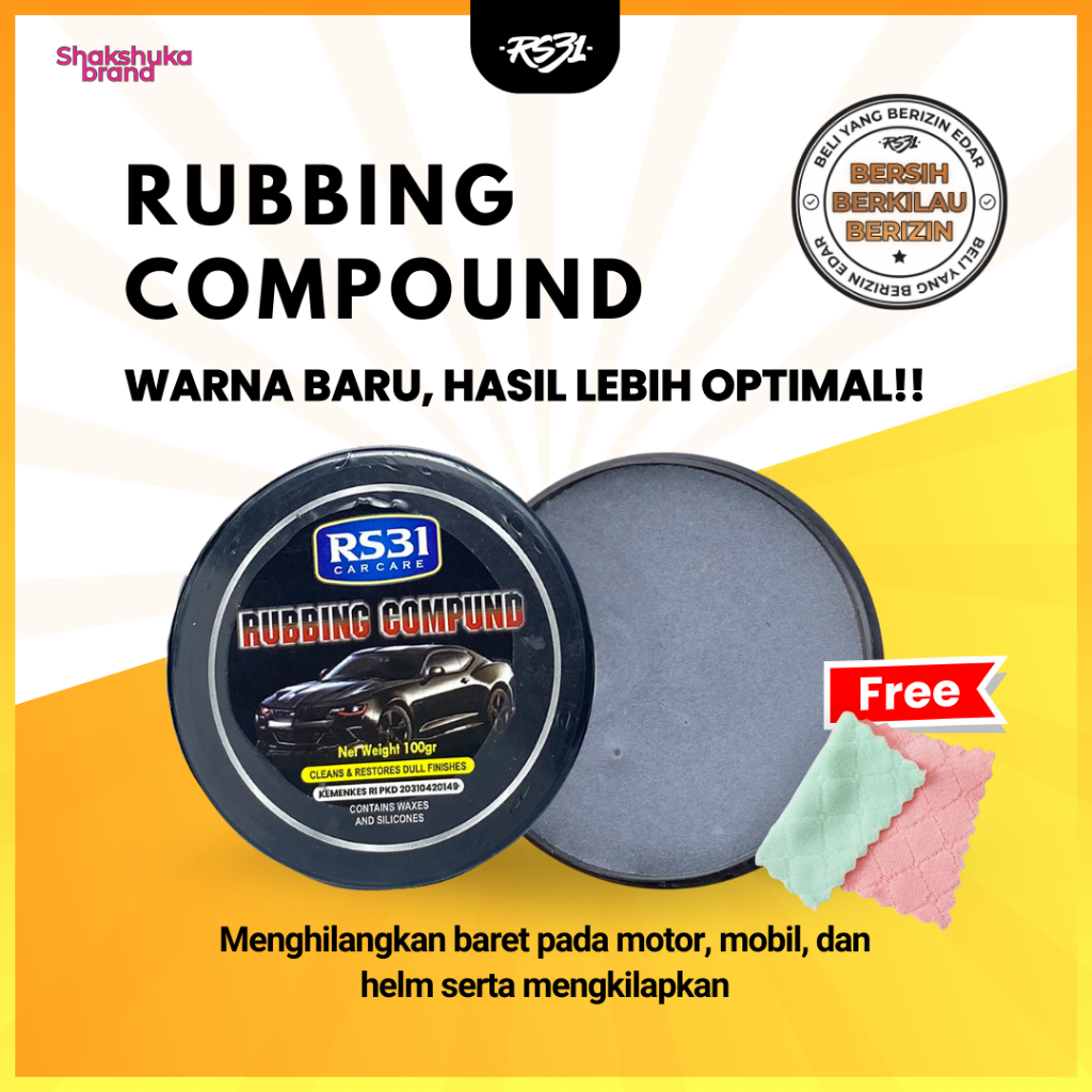 Jual Rubbing Compound RS31 - Kompon penghilang baret body mobil glossy ...