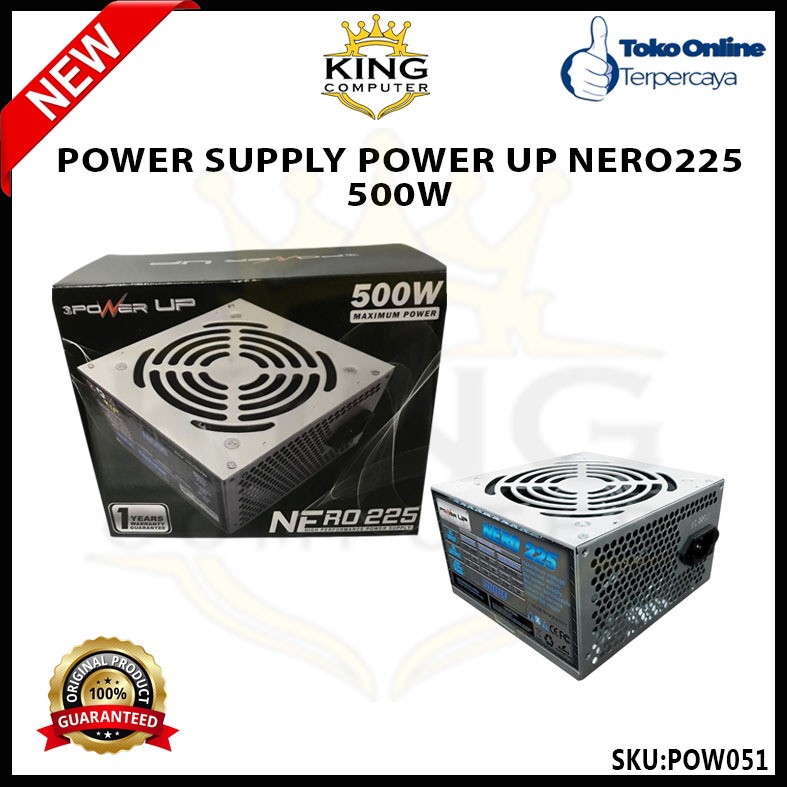 Jual PSU POWER UP NERO225 500W-Power Supply Power Up 500Watt Power Up ...