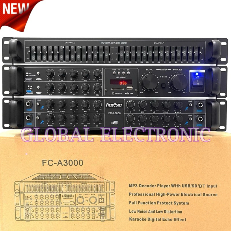 Jual Amplifier FirstClass FC-A3000 Original FC A 3000 dengan Bluetooth ...