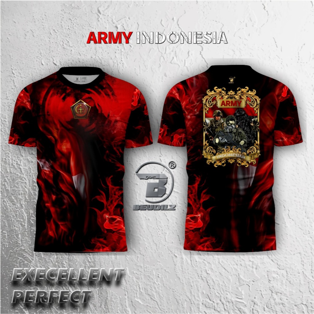 Jual Jersey dry fit printing army mabes murah bisa tambah logo dan nama | Shopee Indonesia
