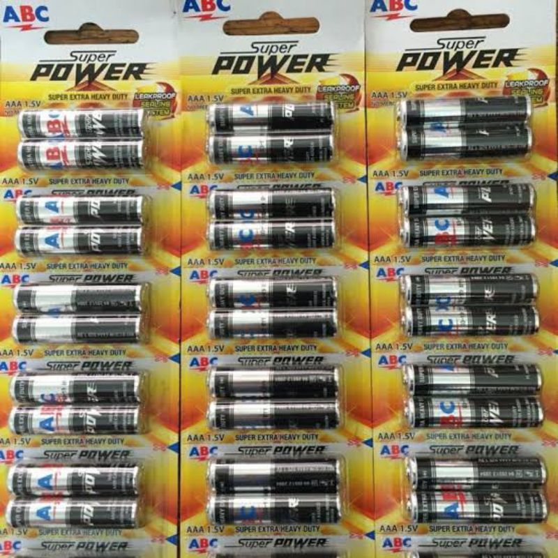 Jual Baterai ABC super power remote TV | Shopee Indonesia