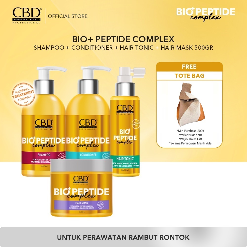 Jual CBD BIO+PEPTIDE COMPLEX Shampoo / Conditioner / Hair Mask / Hair ...
