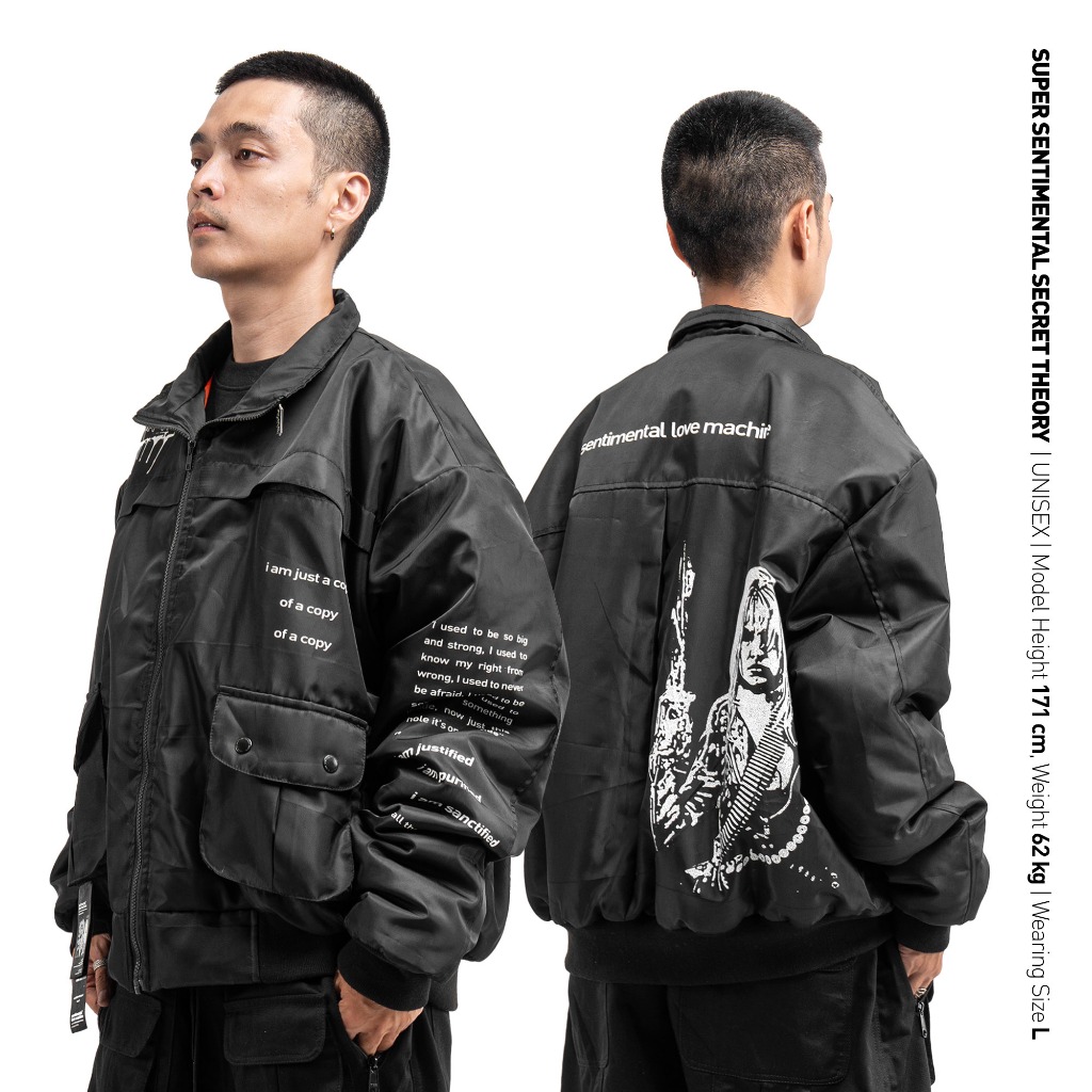 Jual SSST by BOSBOROT New Flesh Bomber Jacket | Shopee Indonesia