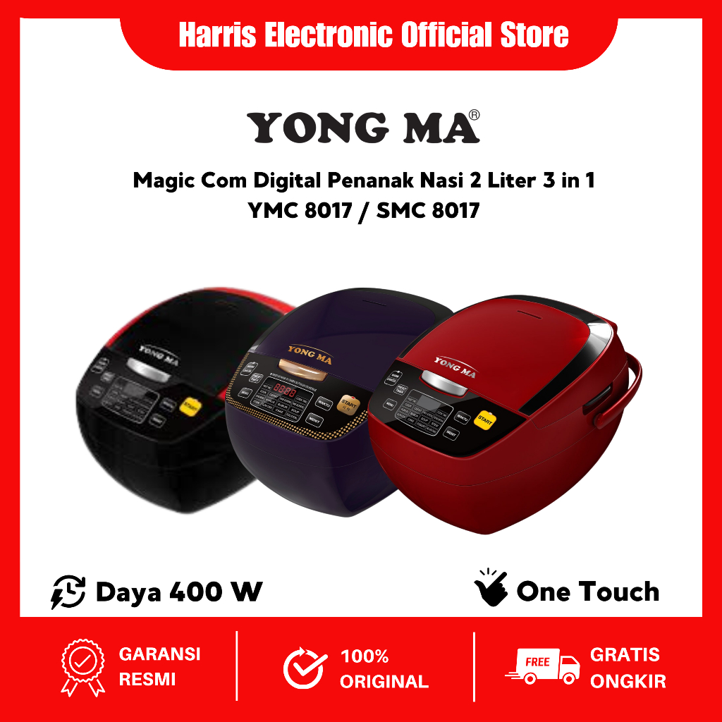 Jual Yong Ma Magic Com Digital Penanak Nasi 2 Liter 3in1 YMC 8017N ...