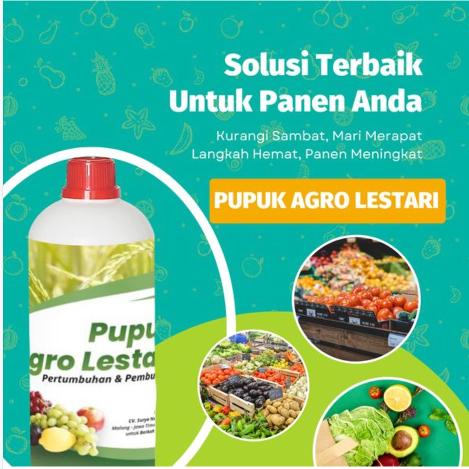 Jual Pupuk Penyubur Perangsang dan Pelebat Buah - Pupuk Agro Lestari Kemasan 1 Liter | Shopee ...