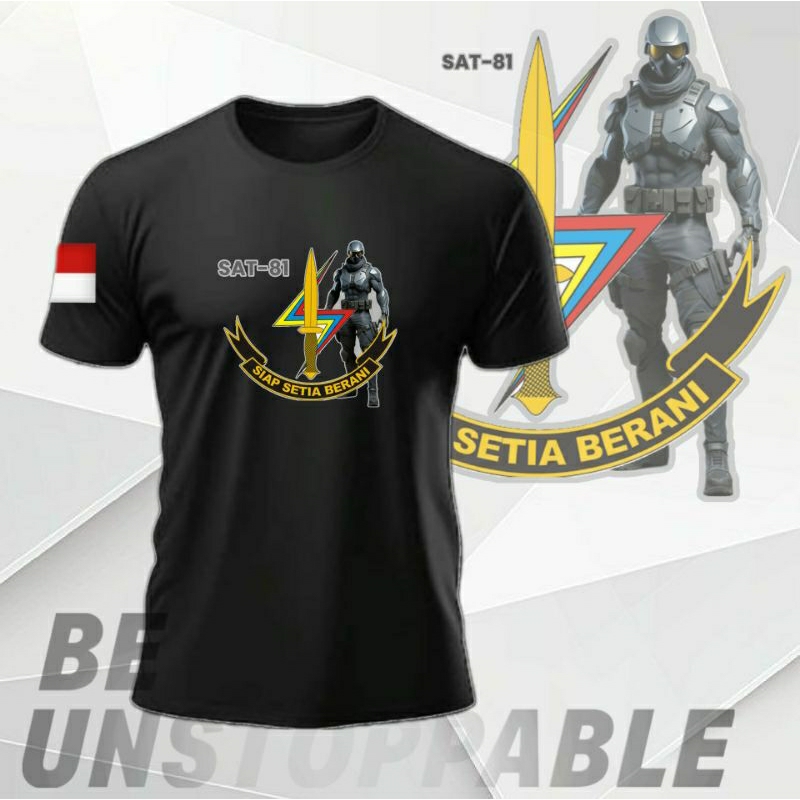 Jual Kaos Sat 81 Gultor Kopassus Logo | Shopee Indonesia