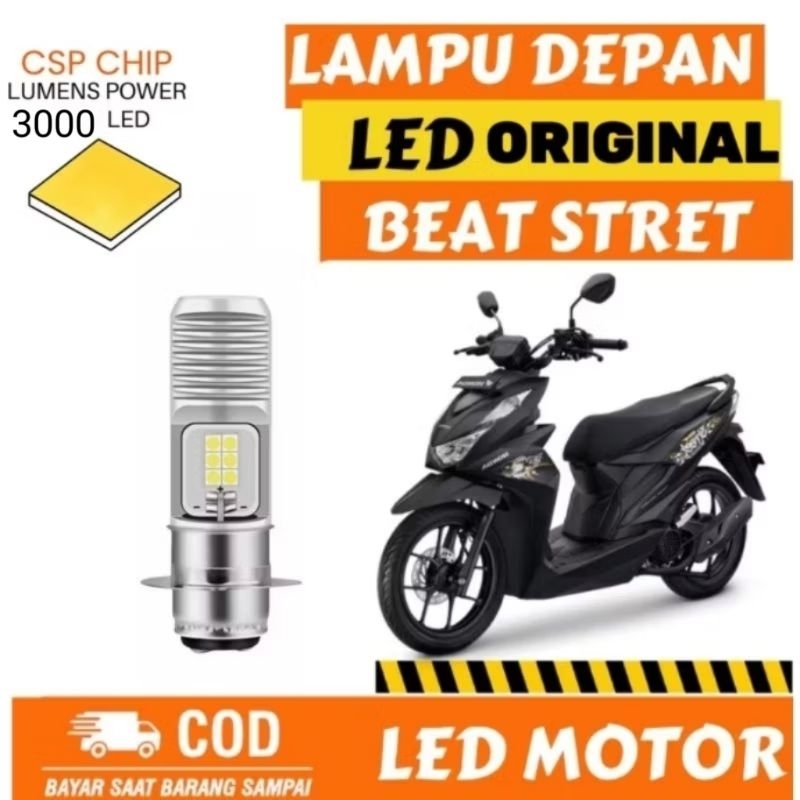 Jual LAMPU DEPAN MOTOR LED HONDA BEAT KARBU/ESP/FI SUPER TERANG ORIGINAL H6 | Shopee Indonesia