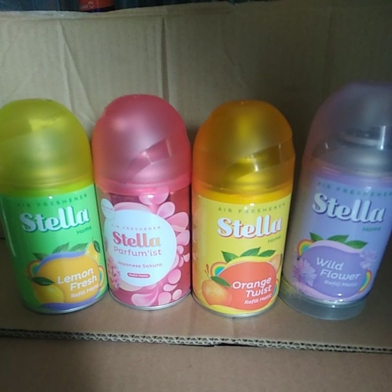 Jual STELLA MATIC AIR FRESHENER MATIC/Apel, Orange, japanese sakura ...