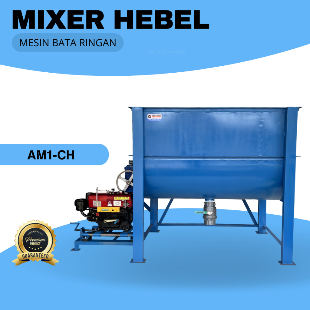 Jual Mesin Mixer Industri Pengaduk Campuran Adonan Hebel Material Full ...
