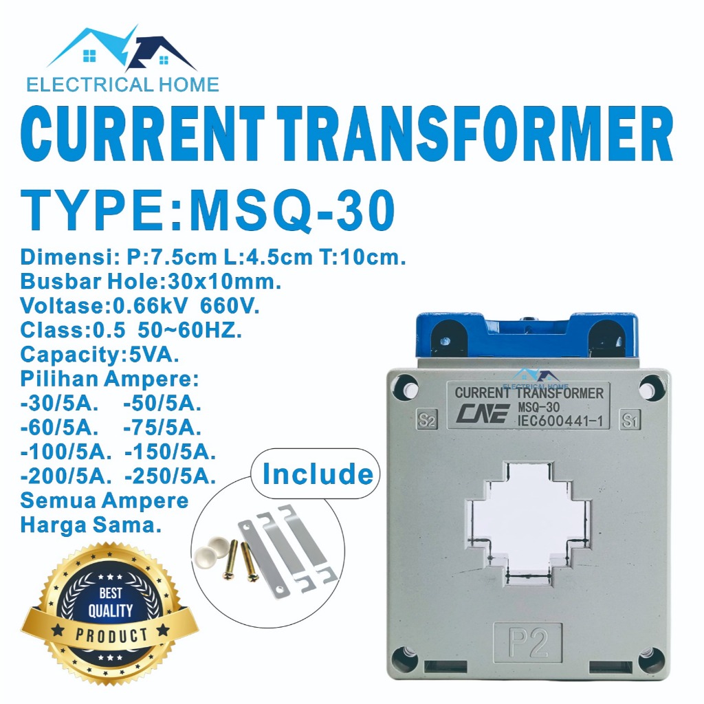 Jual Current transformer CT MSQ-30 CT-30/5A - CT-250/5A | Shopee Indonesia