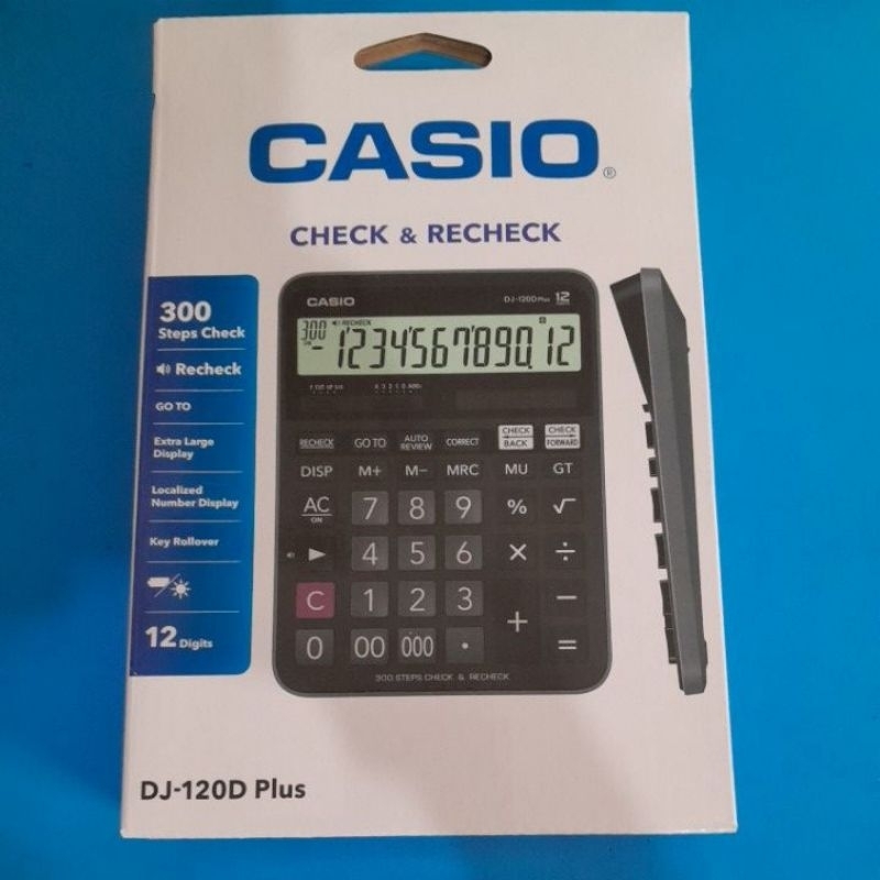 Jual Kalkulator Casio DJ-120D Plus (12digits) | Shopee Indonesia