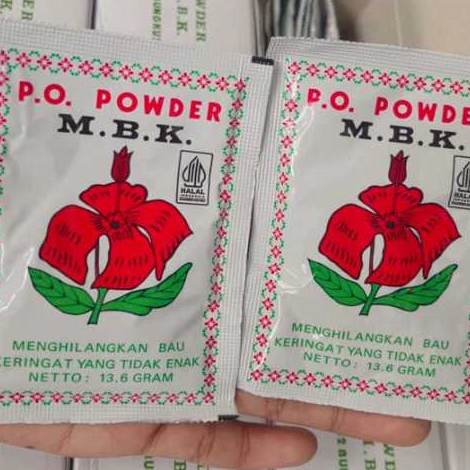 Jual M.B.K Deodorant Powder Sachet Putih | Sachet Silver | MBK ...