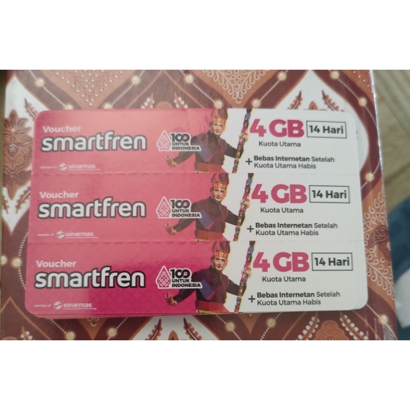 Jual VOUCHER SMARTFREN 4GB 14 HARI BARU | Shopee Indonesia