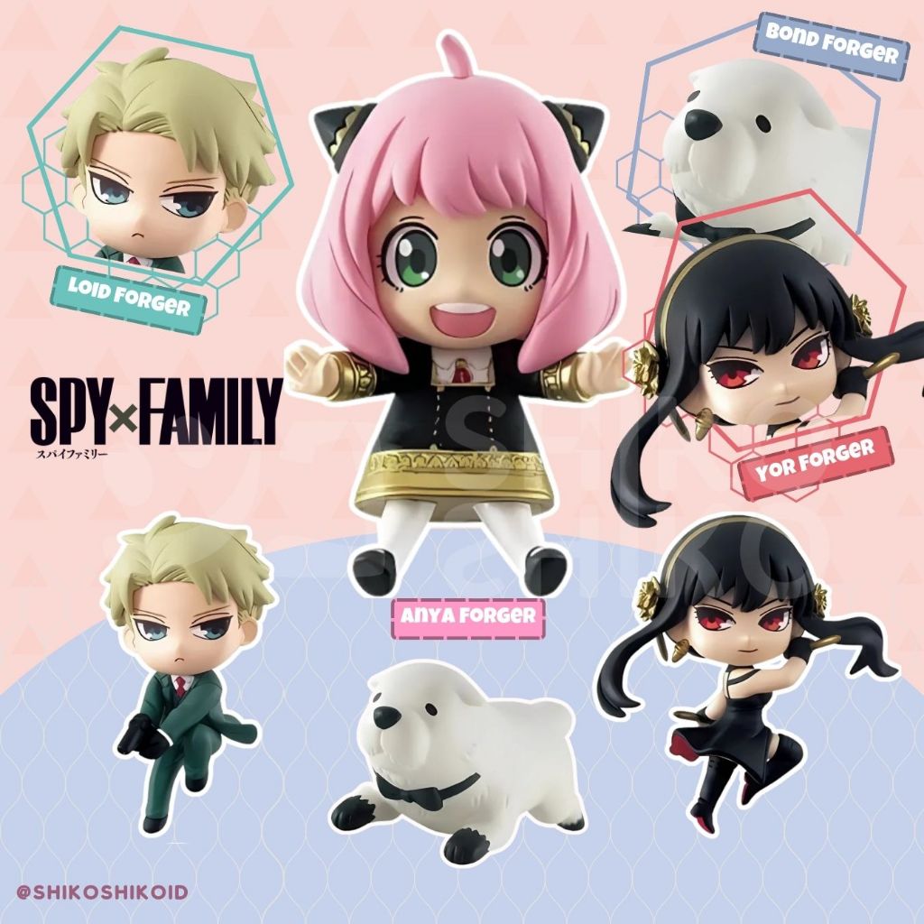 Jual FSFjum Figure Chibi Spy x Family Action Figur Anya Yor Loid Bond ...