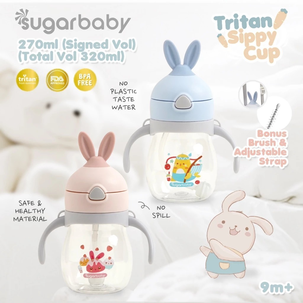 Jual Sugar Baby Tritan Sippy Cup K Series 270 ml Bebas BPA - Botol Gelas Minum Anak & Bayi Anti ...