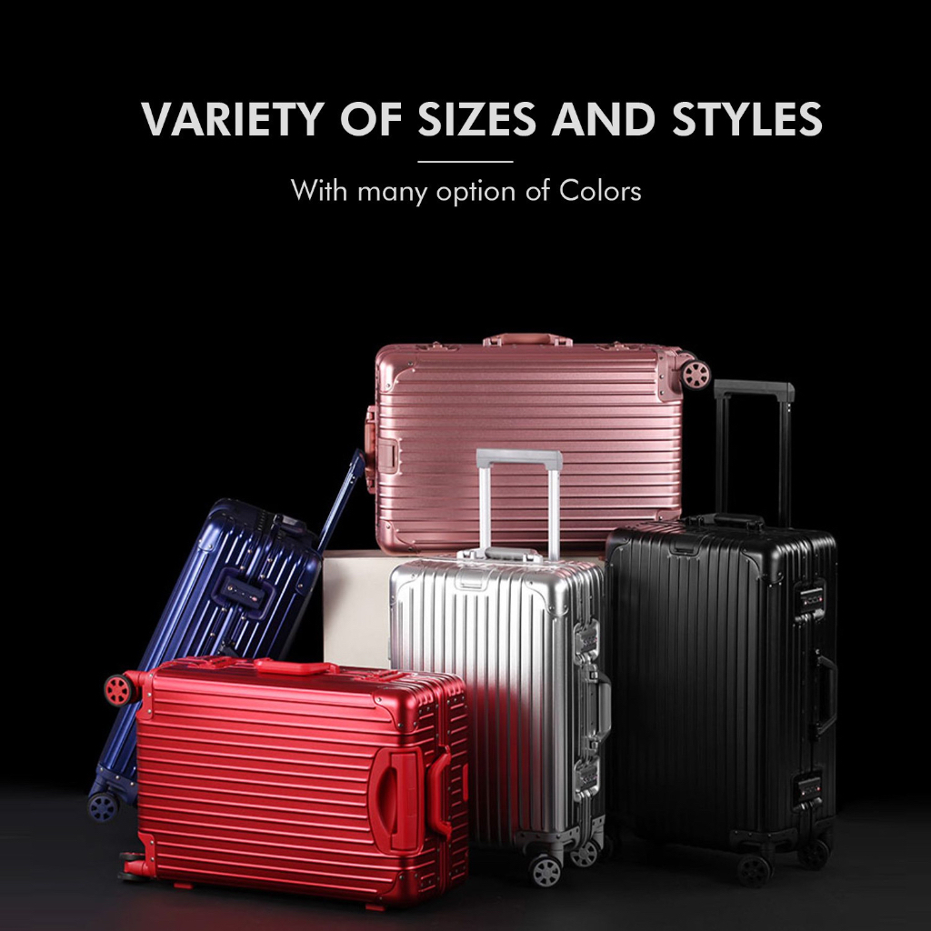 Jual Koper Full Aluminium Kabin B002 Ukuran 20 inch Cabin Size | Shopee ...