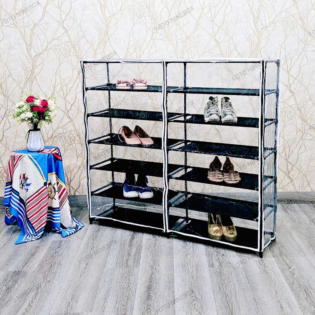 Jual NINE BOX RAK SEPATU 12 RUANG /Rak Sepatu Cover 12 Ruang / Rak ...