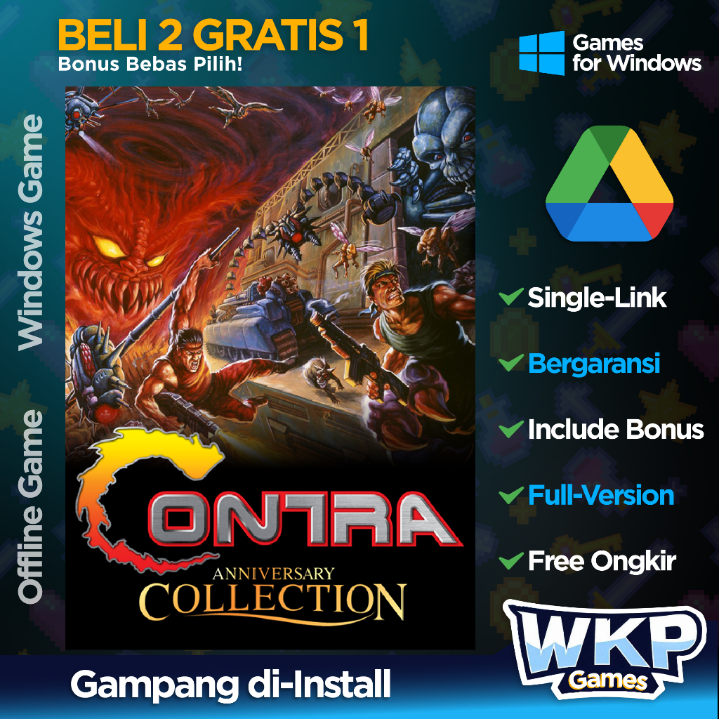 Jual Contra Anniversary Collection - PC Game - LINK DOWNLOAD - GAME ...