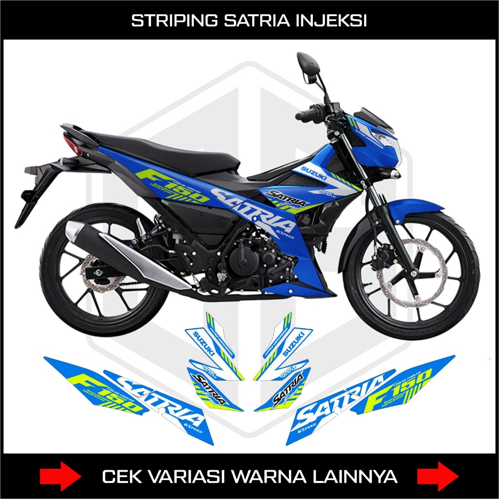 Jual STICKER STRIPING SUZUKI SATRIA F 150 INJEKSI / STICKER LIST ...