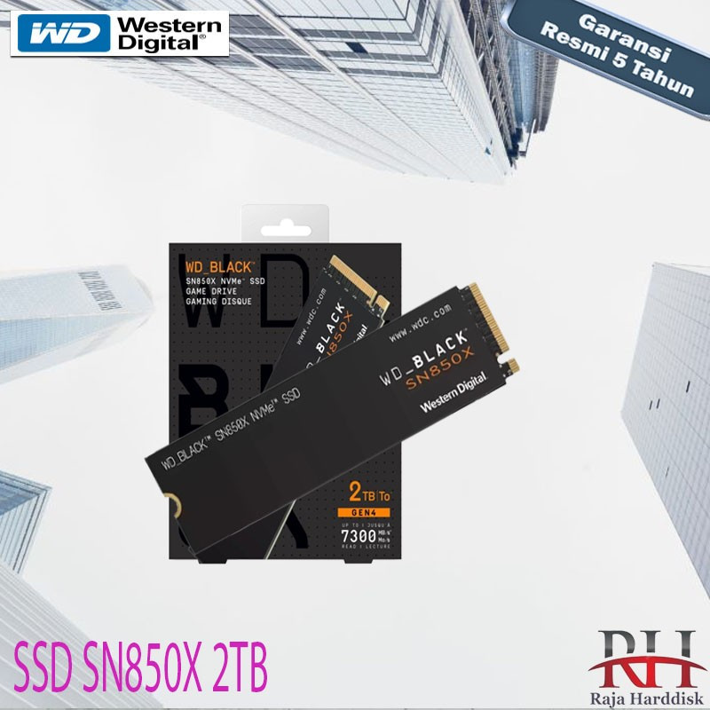Jual WD Black SSD SN850X M.2 Pcie Gen4 Nvme 2280 2TB - WD Black M2 2 TB ...