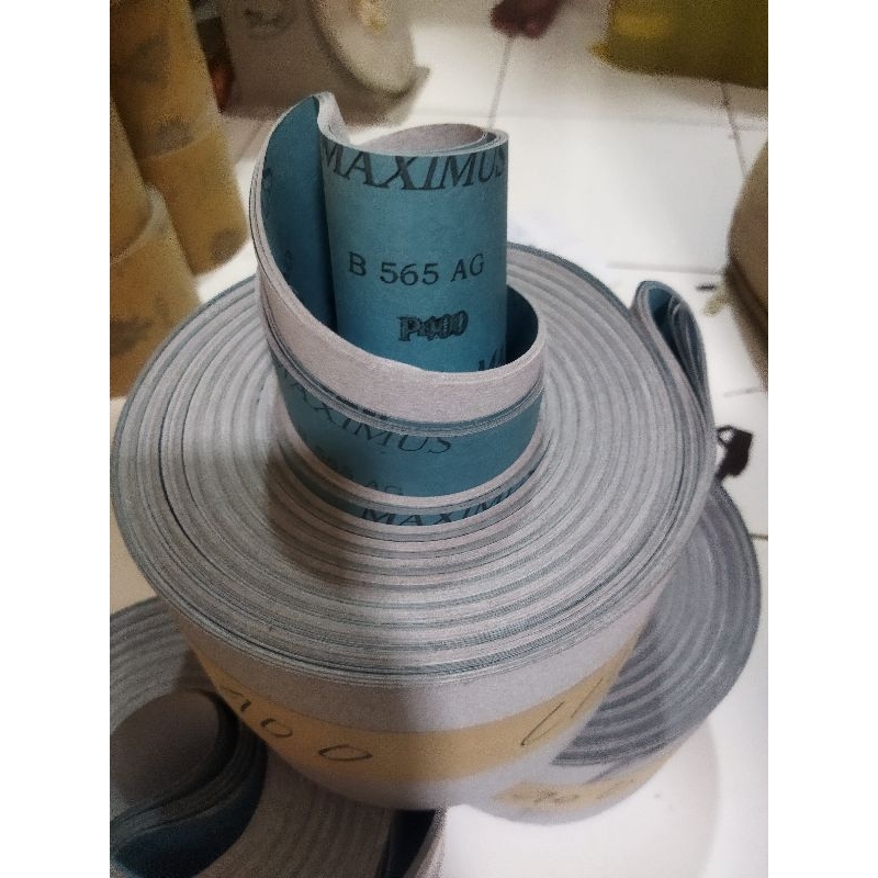 Jual Amplas Maximus 12 cm x 50 Meter grid 400 kondisi baru | Shopee ...