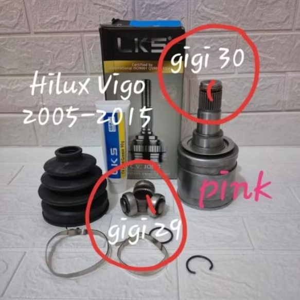 Jual Cv Joint Dalam As Roda Depan Dalam Hilux Vigo 2005 Sampai 2015 | Shopee Indonesia