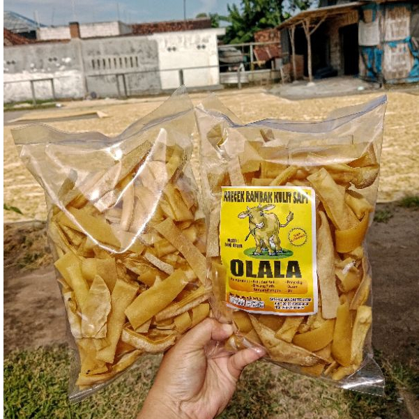 Jual krecek rambak olala/rambak kulit sapi/krupuk rambak mentah siap ...