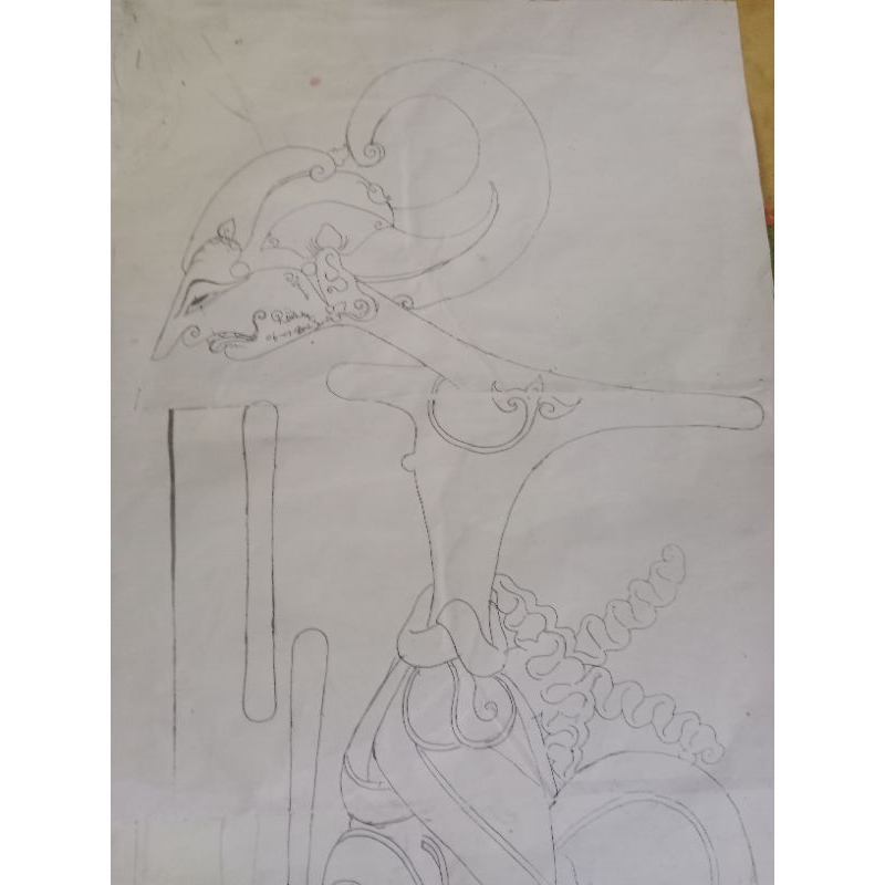 Jual blak wayang Arjuno/gambar wayang/sketsa wayang/seni | Shopee Indonesia