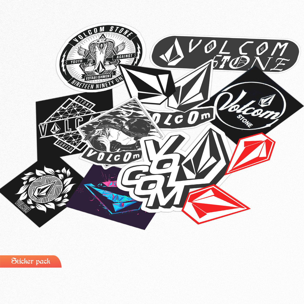 Jual Stiker distro brand VOLCOM / Sticker Pack | Shopee Indonesia
