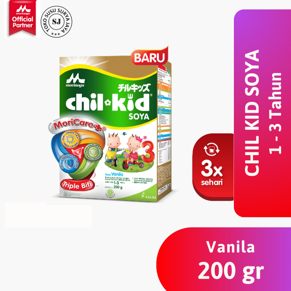 Jual Morinaga Chil Kid Soya Susu Pertumbuhan Anak Usia 1-3 tahun Vanila ...