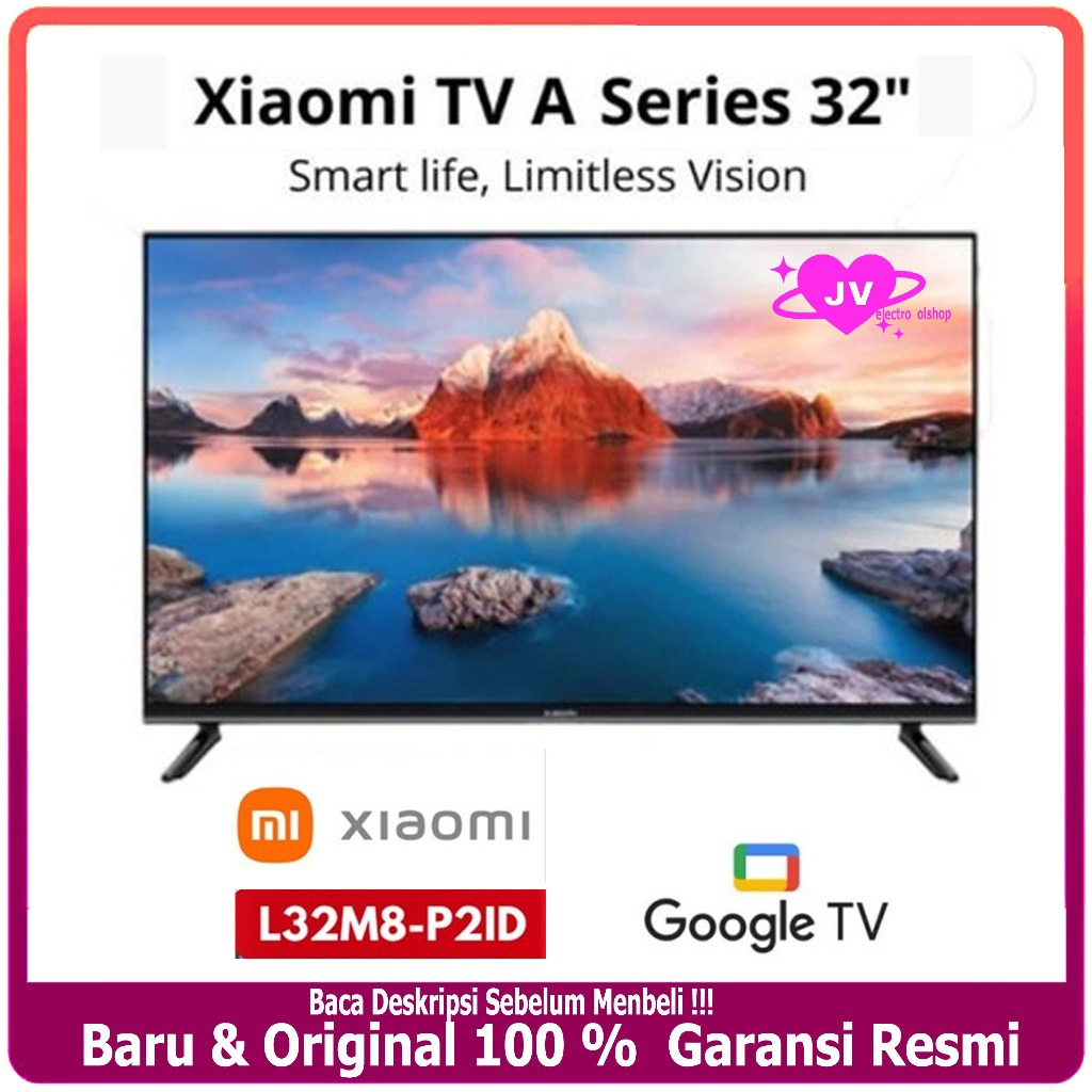 Jual XIAOMI L32M8-P2ID LED SMART TV GOOGLE TV 32 INCH A SERIES - 100% ORI | Shopee Indonesia