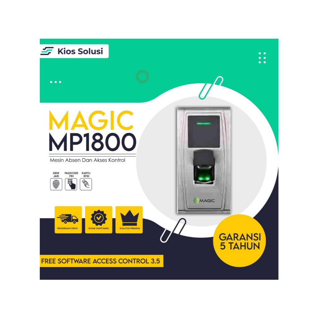 Jual Mesin Absen dan Akses Kontrol Magic MP1800 | RFID Card 125 KHZ ...