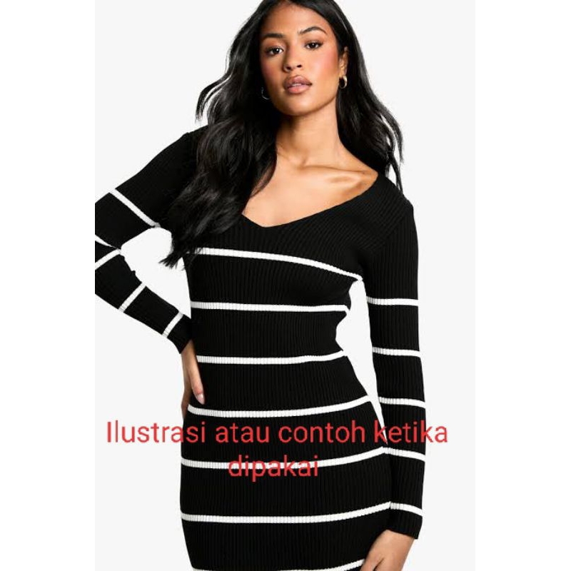 Jual Mini Dress Rajut bodycon ( BACA DESKRIPSI DIBAWAH ) | Shopee Indonesia