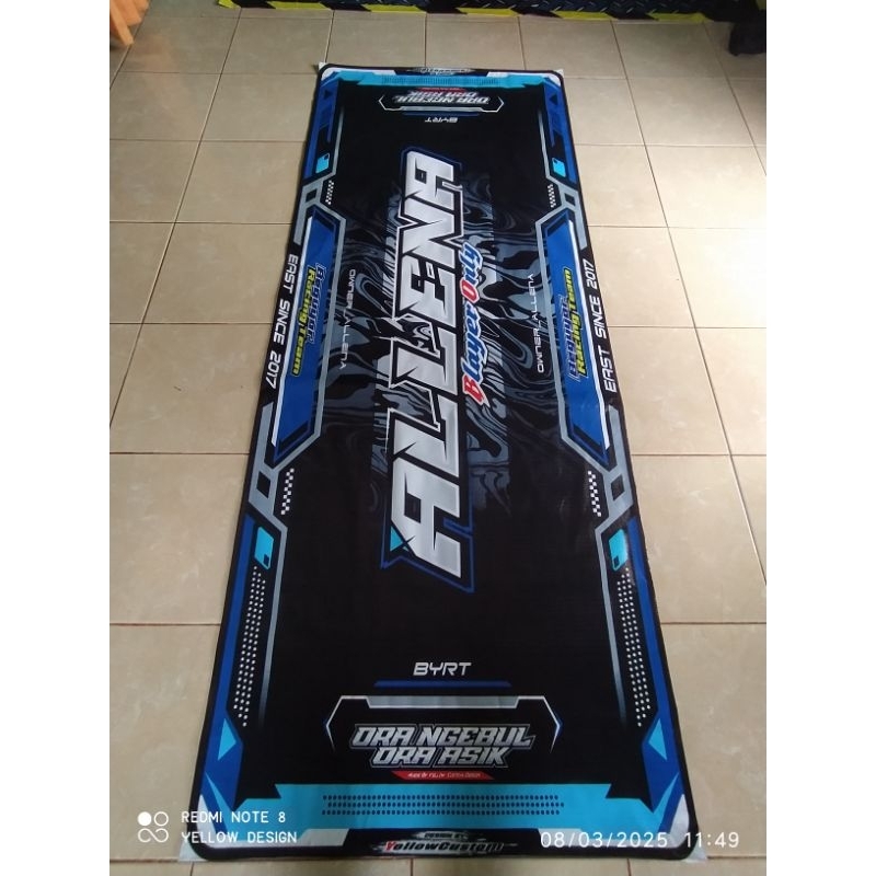 Jual BANNER KARPET ALAS MOTOR KONTES CUSTOM NAMA DAN WARNA | Shopee ...