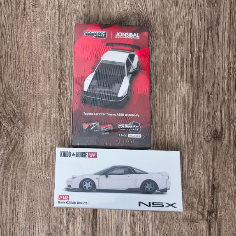 Jual KHMG 148 NSX V2 WHITE & TARMAC TOYOTA SPRINTER TRUENO AE86 WITH ...