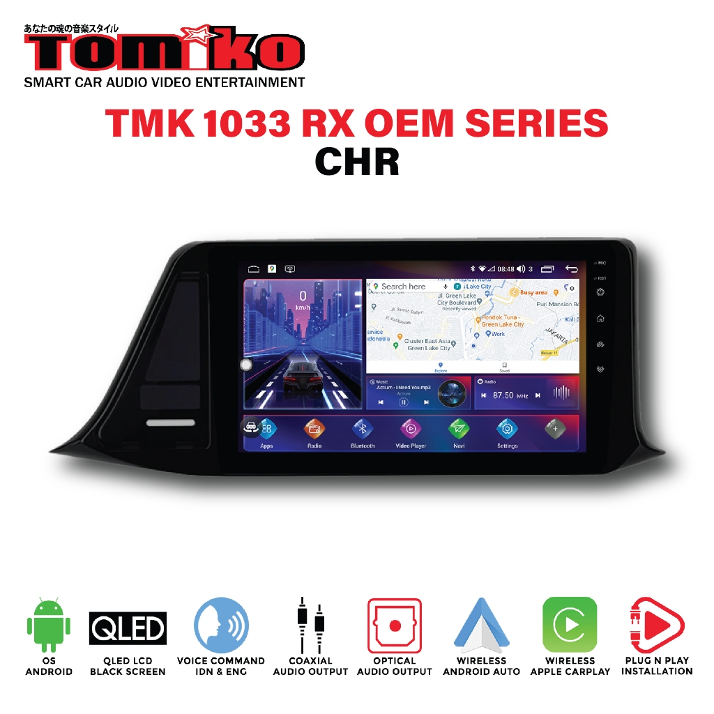 Jual Tomiko Head Unit Android TMK 1033 RX OEM Series for CHR | Shopee Indonesia
