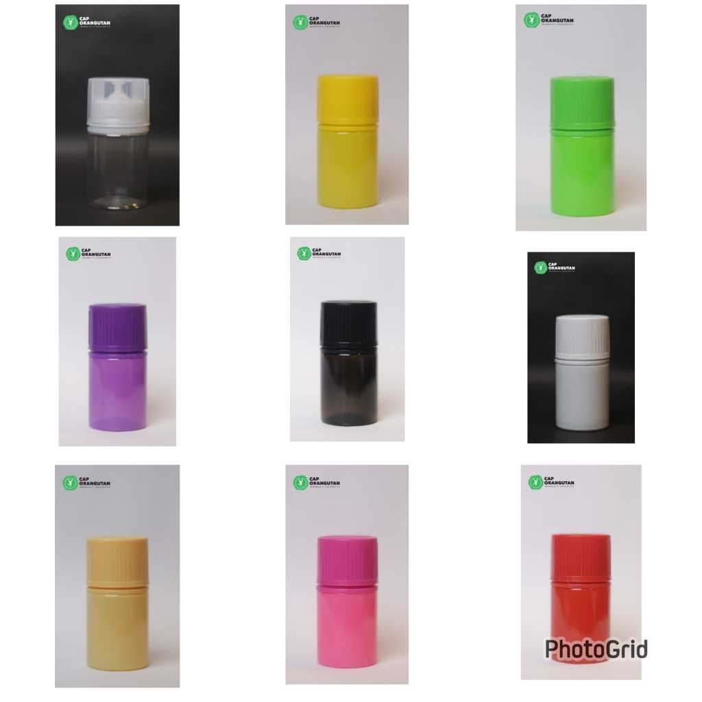 Jual BOTOL PLASTIK BERMACAM WARNA 60 ML | Shopee Indonesia