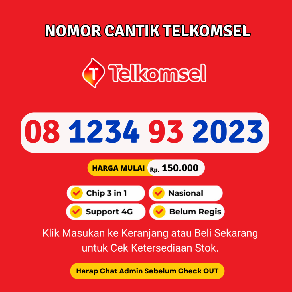 Jual Nomor Cantik Telkomsel Seri Urut Naik Tahun Lahir - Nomor Cantik Simpati Super Premium ...