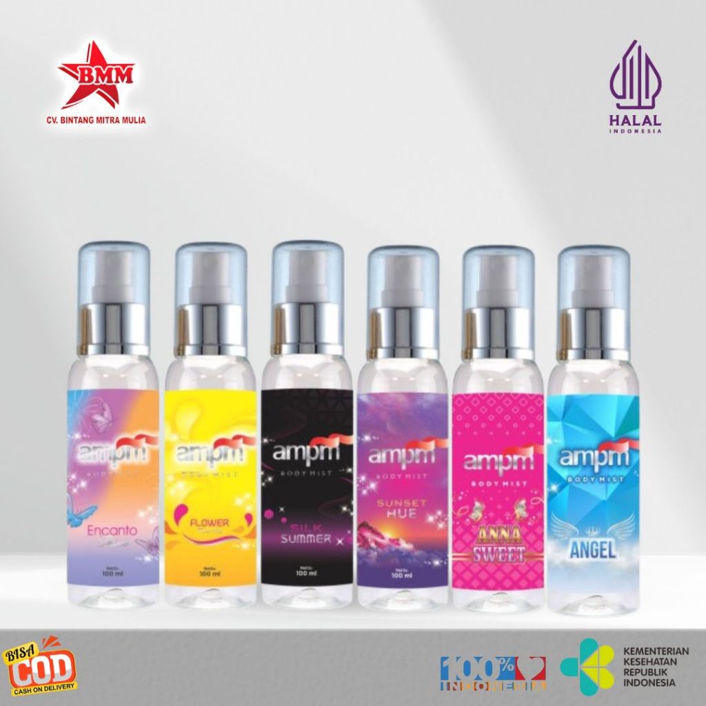 Jual Parfum Badan AMPM 100ML Body Mist Wangi Segar dan Sempurna untuk ...