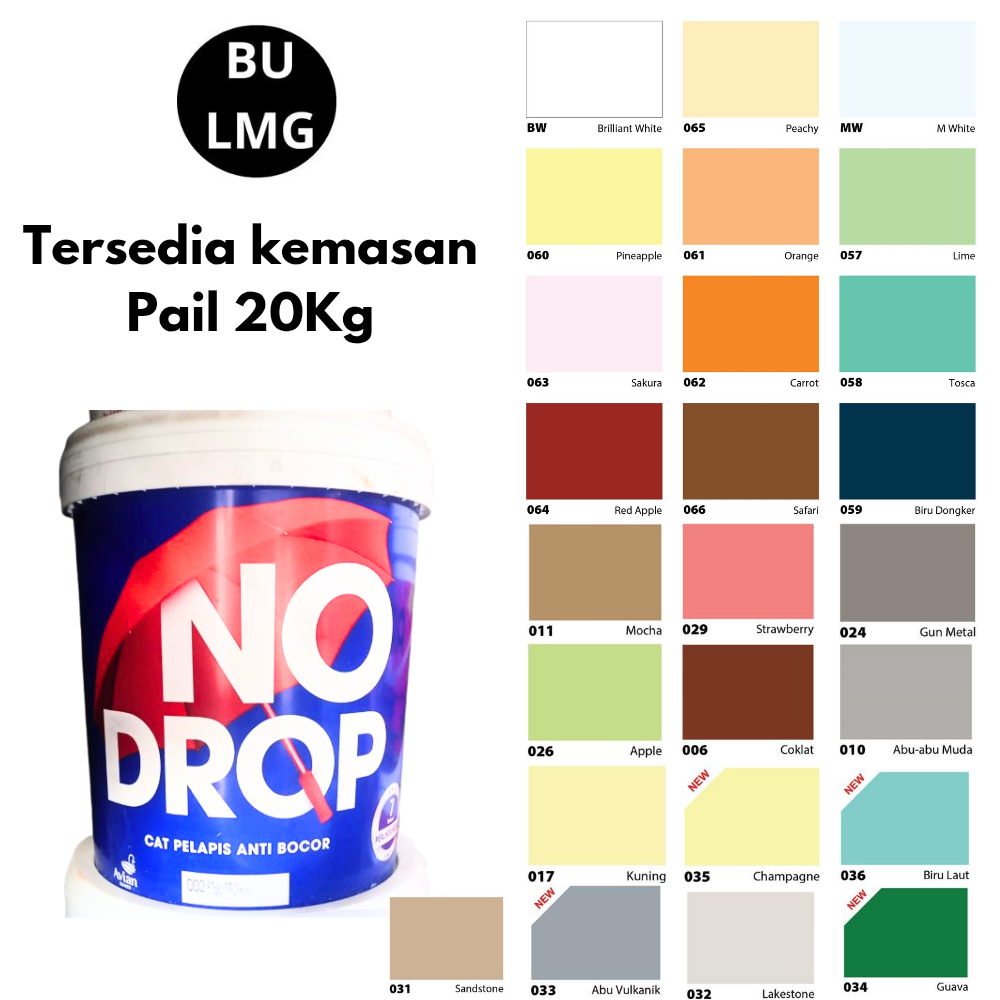 Jual (20kg) No Drop Waterproof TINTING Bisa Request Warna | Shopee ...