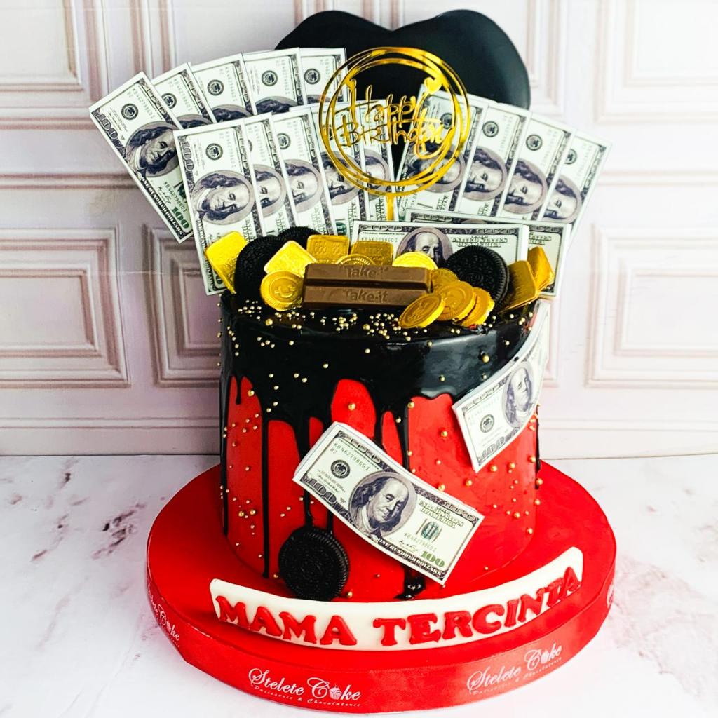 Jual Kue Ulang Tahun/Money Cake/Pull Out Money/Money Cake Red | Shopee ...