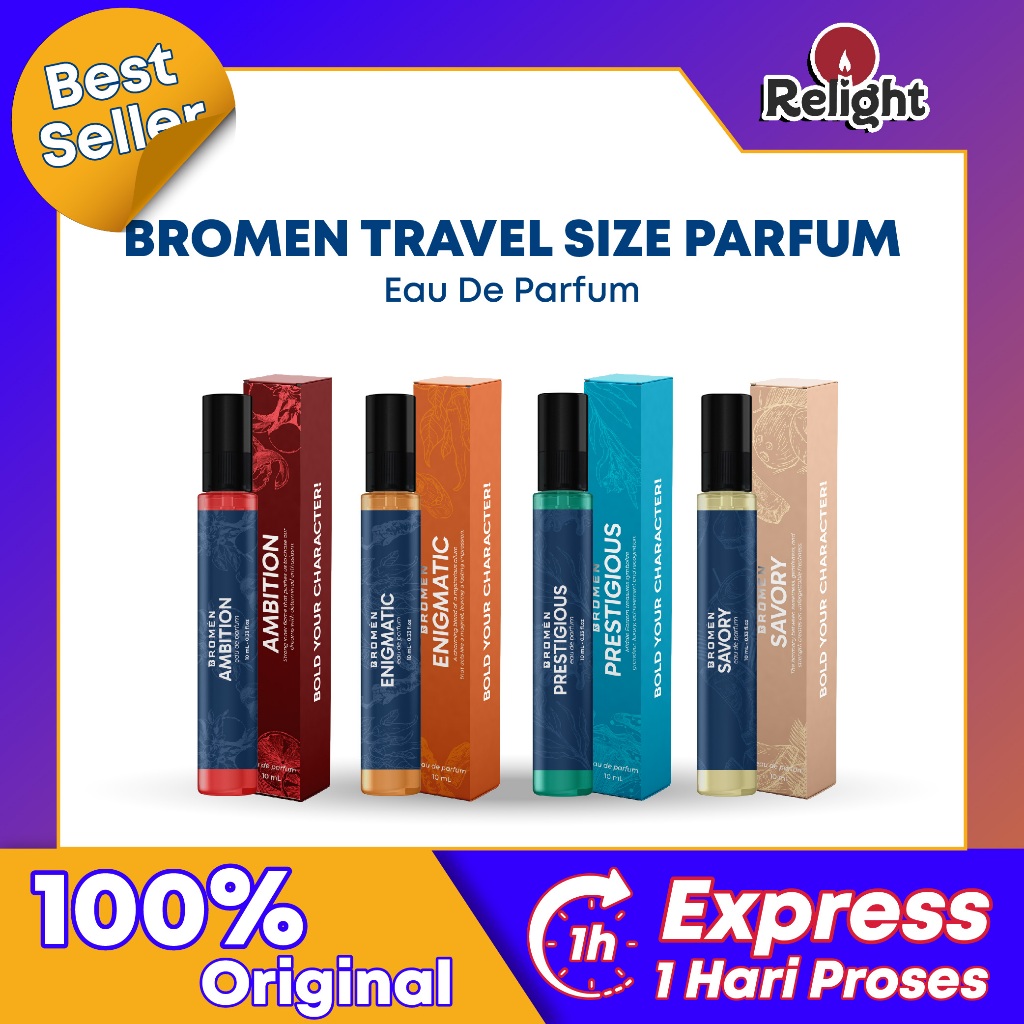 Jual Bromen Eau De Parfum Travelsize Tahan 8 Jam - 10ml / vial parfum ...